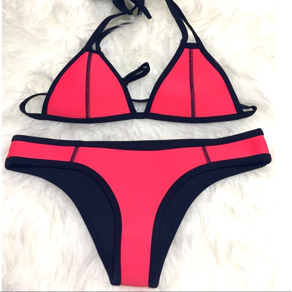 Killer Swimwearwatermelon Red Triangle Bikini - Gem